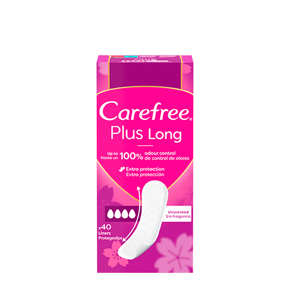 Carefree Plus Long Daily Liners 40 units