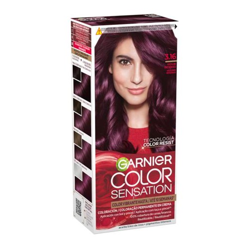 Garnier Color Sensation Permanent Cream Colour 3.16 Intense Violin